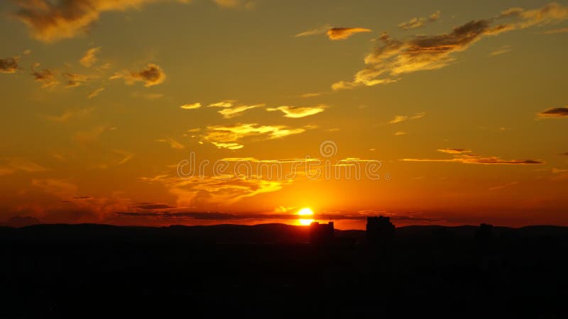 Sunset Timelapse Clouds Colorful and Building Stock Video - Video of ...