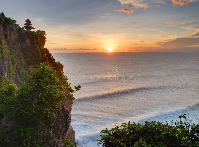 Sunset from the Top of Cliff Stock Photo - Image of attraction, freedom ...