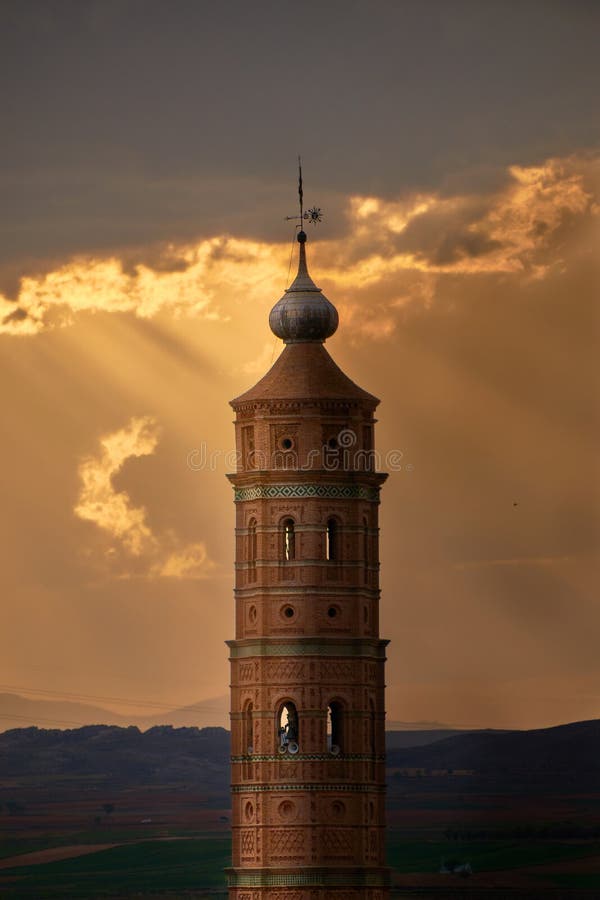 Sunset at the Top of the Tower Stock Photo - Image of history, dawn ...