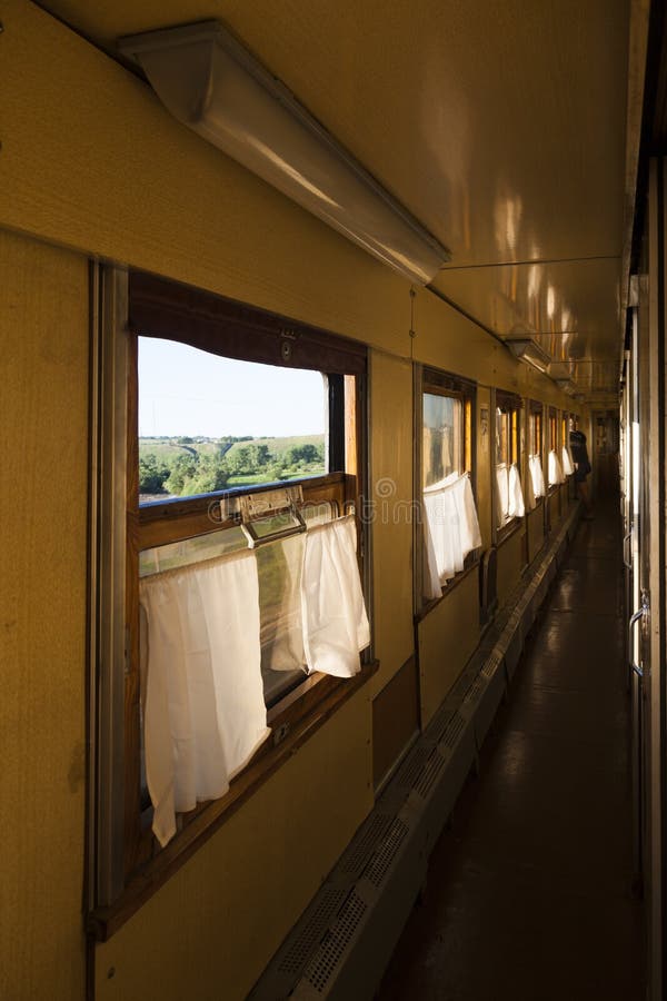 Sunset on Trans-siberian Train Stock Image - Image of passenger, person ...