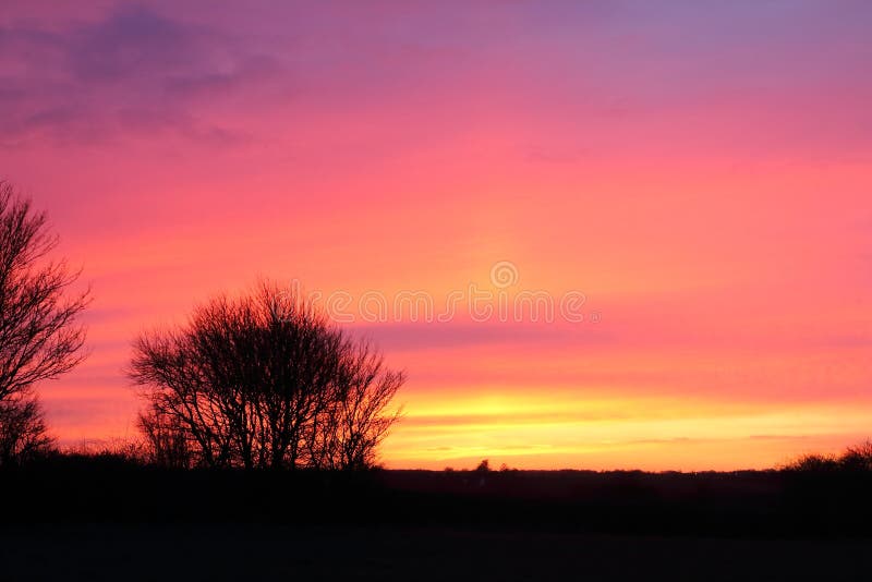 Sunset suffolk stock photo. Image of dramatic, sunset - 110635046