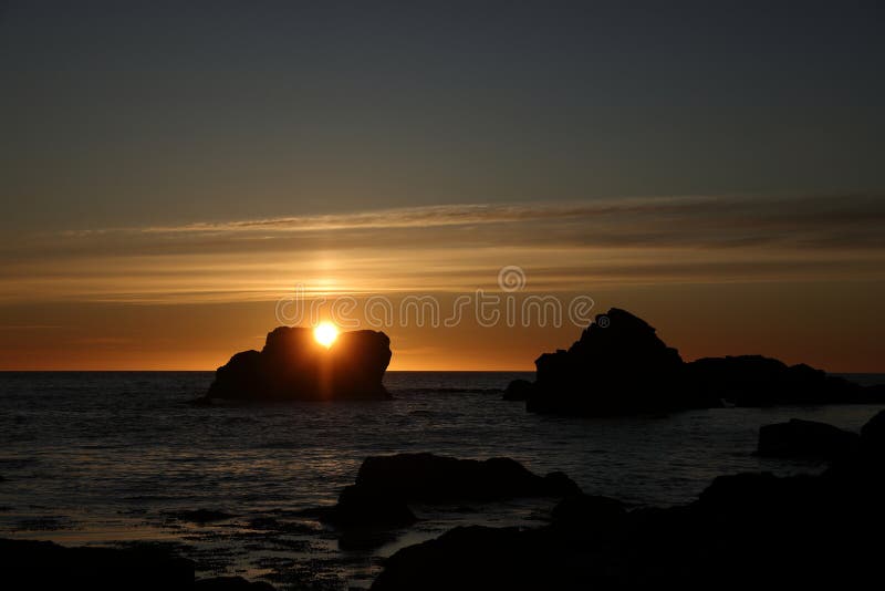 Sunset in Trout River Bay Newfoundland Canada Stock Photo - Image of ...