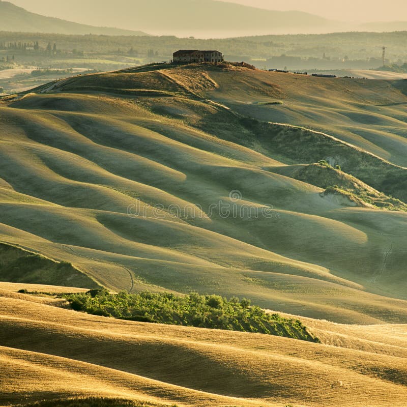 Sunset in Tuscany stock photo. Image of parchettificio - 58840702