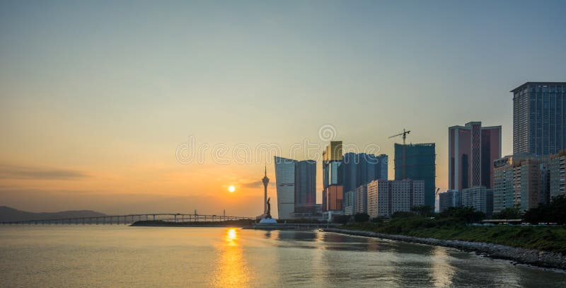 Sunset editorial photo. Image of pearl, construction - 51345931