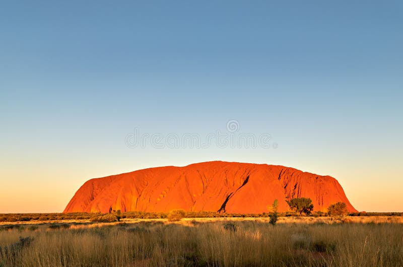 Sunset at Uluru Ayers Rock. Northern Territory Editorial Stock Photo ...