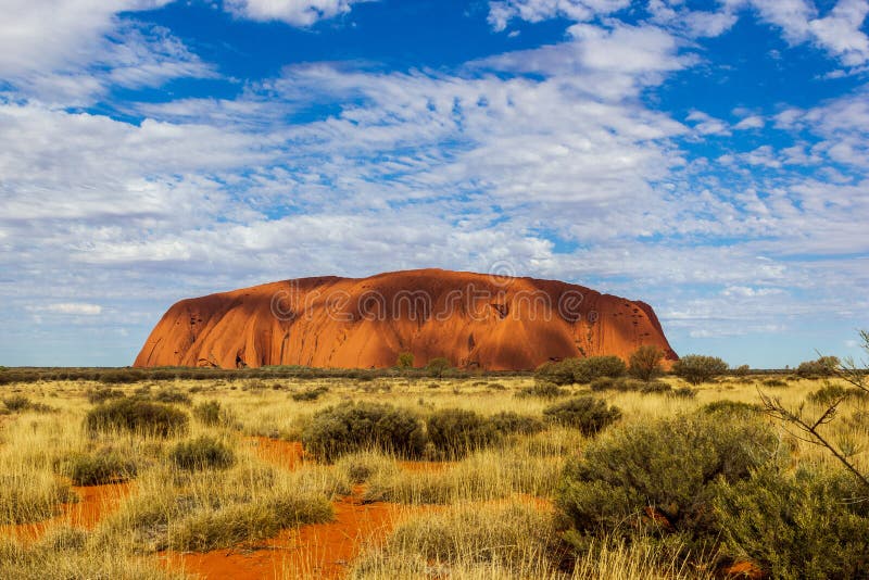 Sunset at Uluru, Ayers Rock, the Red Center of Australia, Australia ...