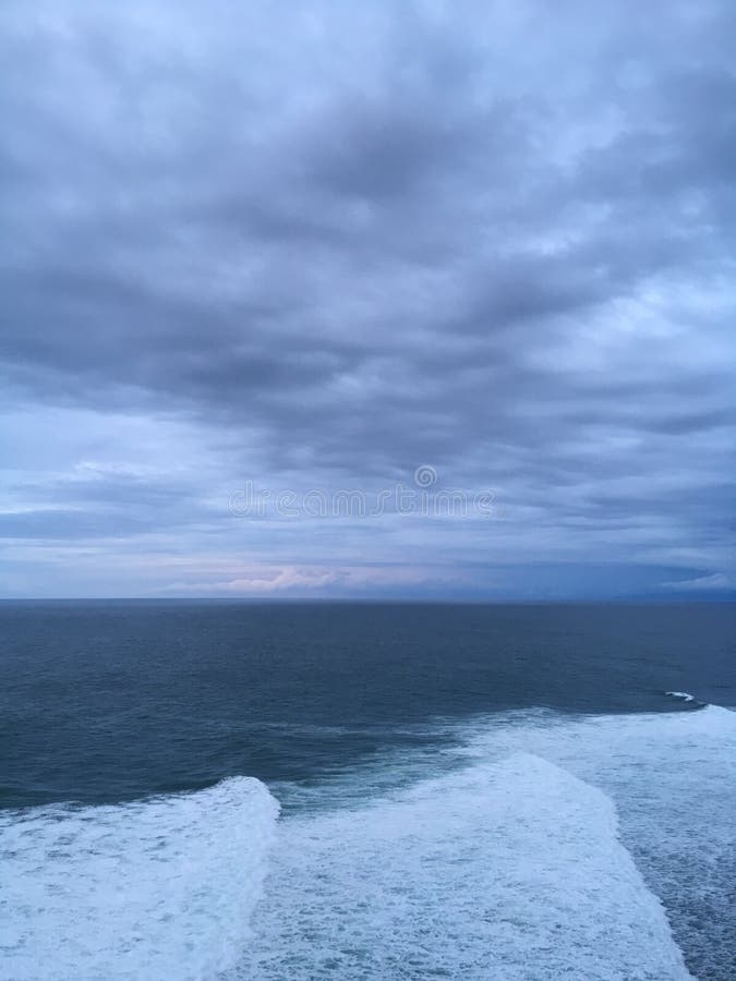 Sunset at Uluwatu Temple in Bali, Indonesia. Stock Image - Image of ...