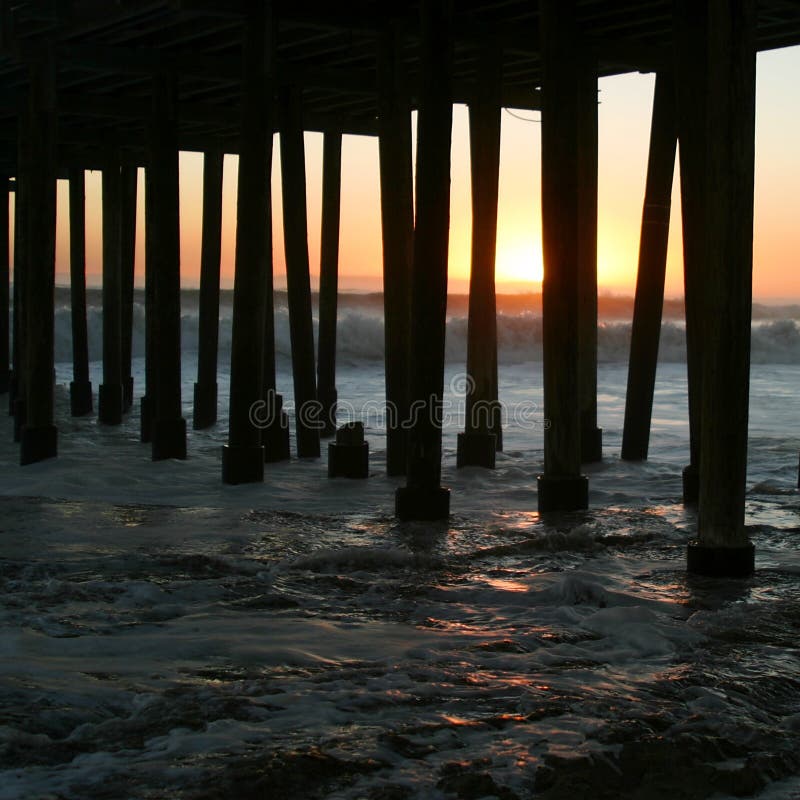 Sunset under Bridge stock image. Image of water, potomac - 3340893