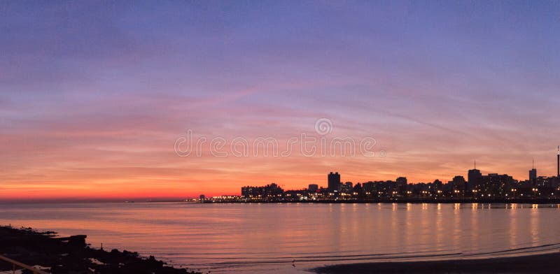 A Sunset Under the Ukrainian Steppe Near the Sea of Azov Stock Photo ...
