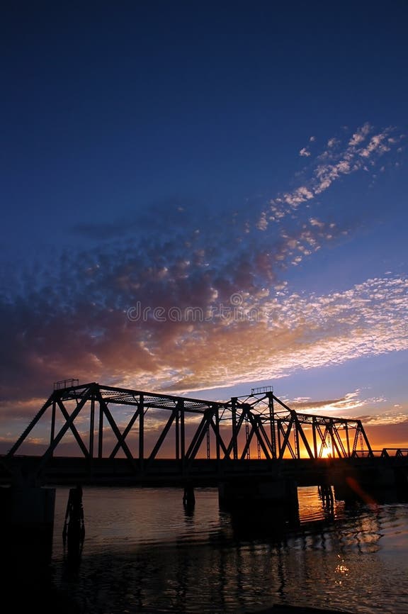 Sunset at Union Point Bridge, California Stock Photo - Image of scenic ...