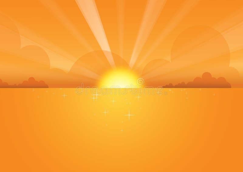 Sunset Vector Background stock vector. Illustration of pink - 24459291