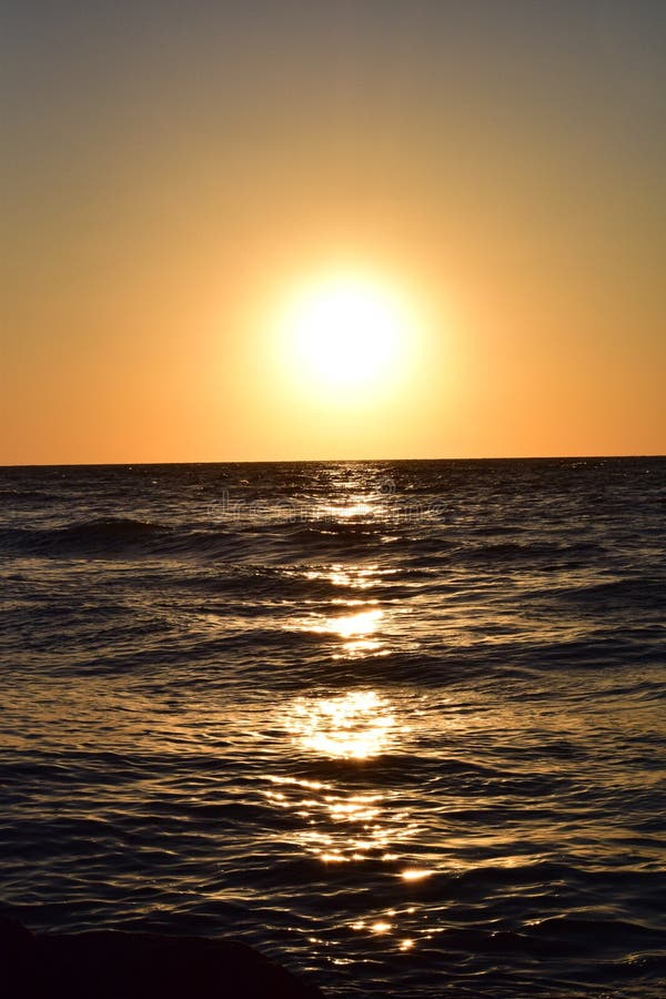 Sunset at Venice Beach in Southern Florida Stock Photo - Image of ...