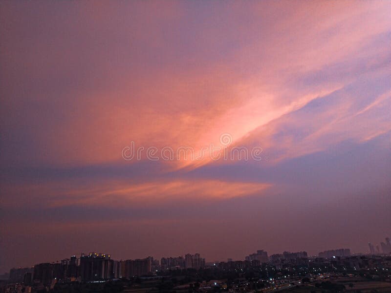 Sunset Vibes at Evening Time Stock Photo - Image of sunset, skyline ...