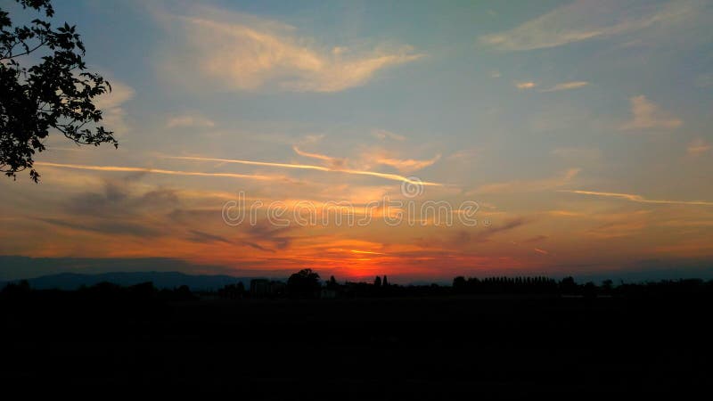 Sunset Vibes of September. Night Sky. Stock Photo - Image of beautiful ...