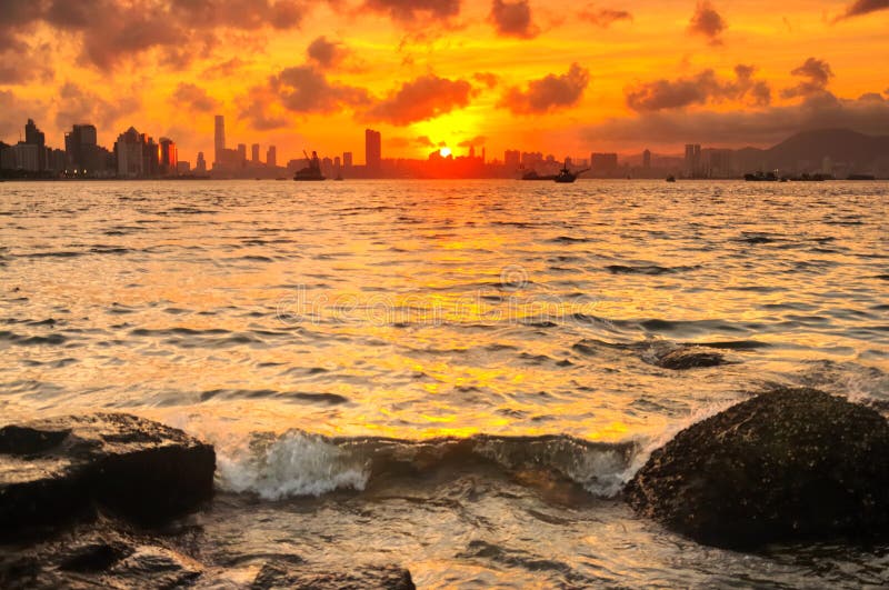 Sunset Victoria stock image. Image of north, rock, formation - 15137439