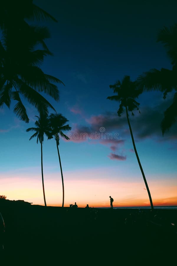 Sunset view stock image. Image of dark, view, sunset - 127681813