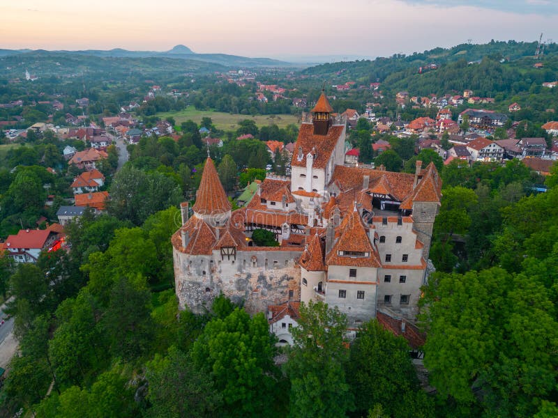 Sunset View of Bran Castle in Romania Editorial Photography - Image of ...