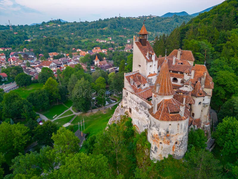 Sunset View of Bran Castle in Romania Editorial Stock Photo - Image of ...