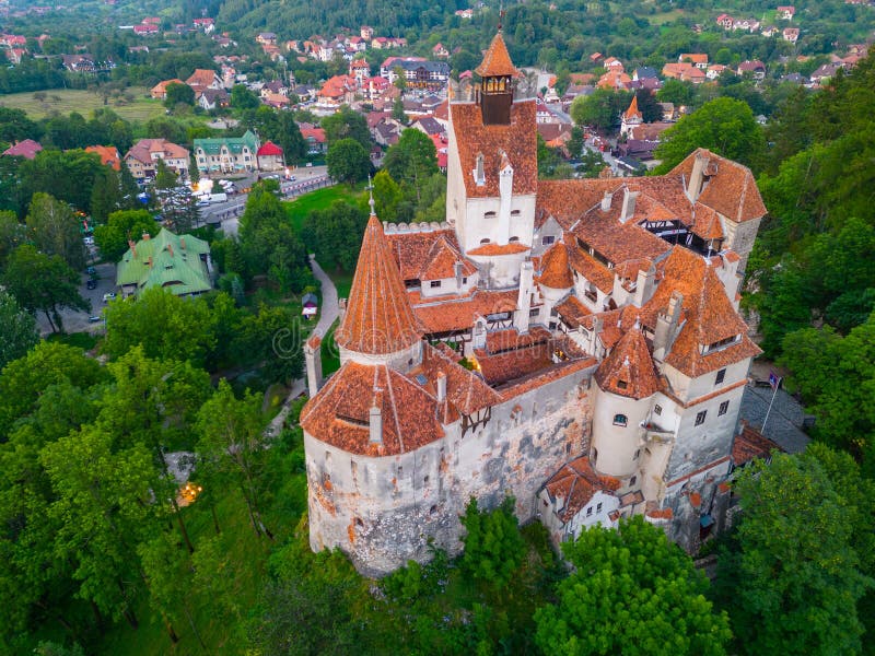 Sunset View of Bran Castle in Romania Editorial Photography - Image of ...