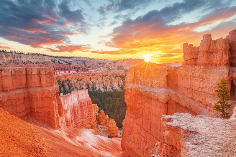 Bryce Canyon Sunset stock image. Image of utah, valley - 389054569