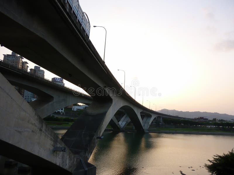 Sunset View of the Formosa Freeway Stock Photo - Image of district ...