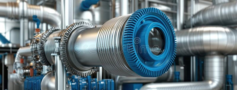 Sunset View of Industrial Water Pumps Highlighting Their Structure and ...