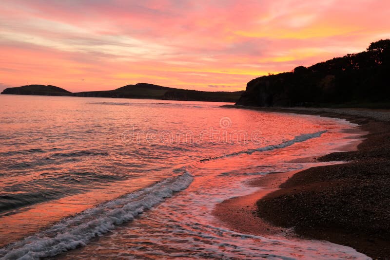Sunset Of The Russian Primorye Mountains L Stock Photo - Image of ...
