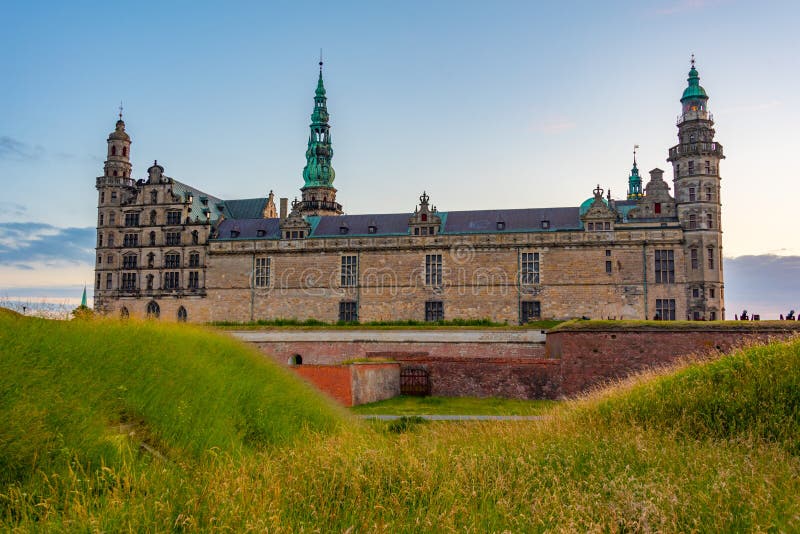 Sunset View of the Kronborg Castle at Helsingor, Denmark Editorial ...