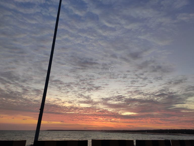 Sunset View in the Land of Java Stock Photo - Image of horizon, dawn ...