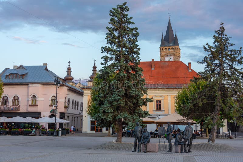 Sunset View of the Main Square in Baia Mare, Romania Editorial Stock ...