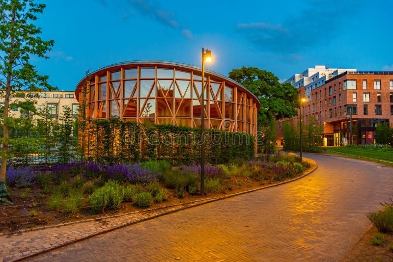 Sunset View of Museum of Hans Christian Andersen in Odense, Denm ...