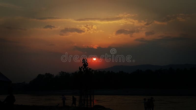 Narayani stock photo. Image of afterglow, horizon, sunlight - 106810404