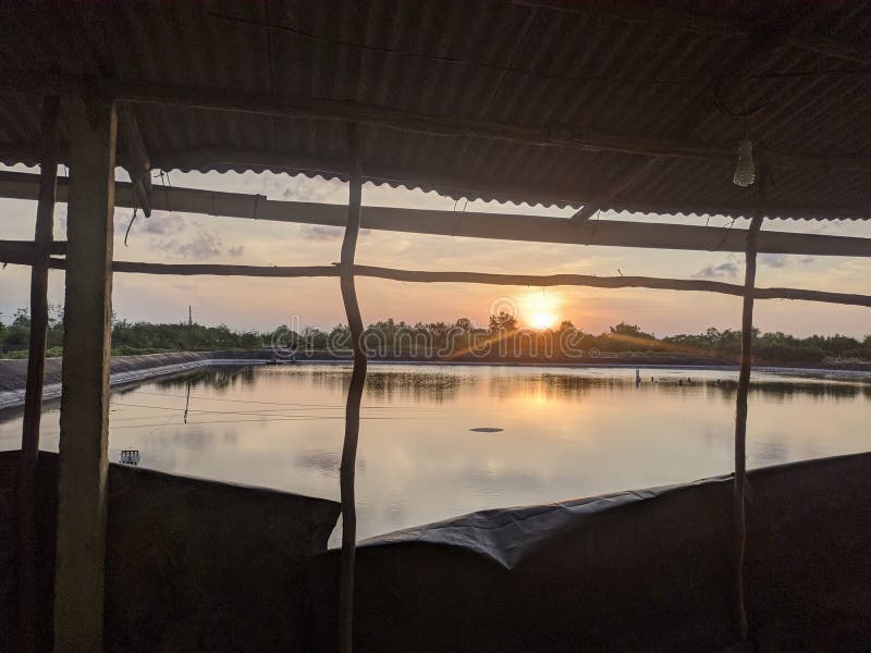 Sunset View of an Old, Fragile House Stock Photo - Image of view ...