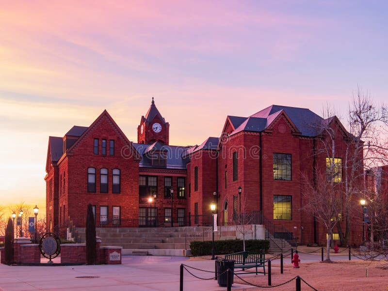 Sunset View of the Old North Tower of University of Central Oklahoma ...