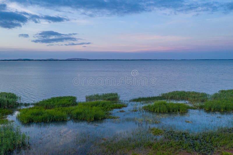 Sunset View Over Lake Colac in Australia Stock Image - Image of relax ...
