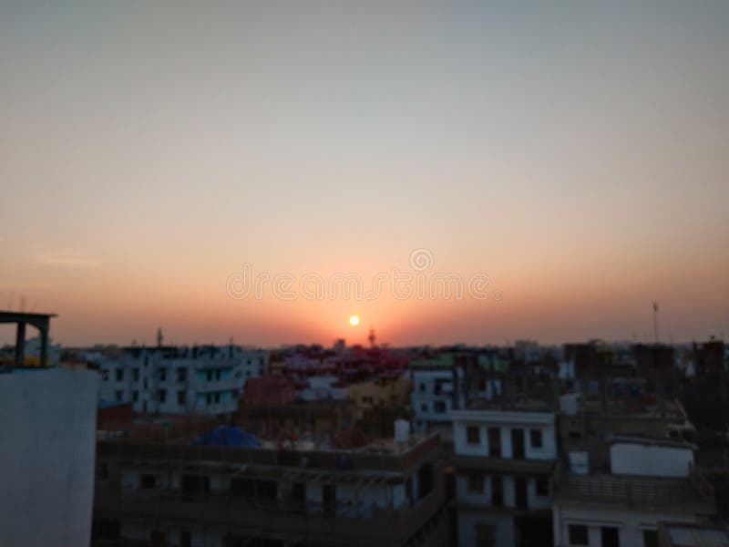 Sunset View of Patna City India Stock Image - Image of white, asian ...