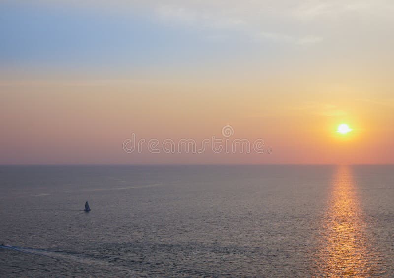 View of a Promthep Cape in the Sunset, Thailand Stock Photo - Image of ...