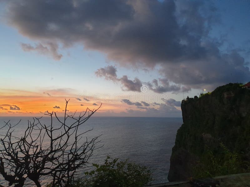 Sunset View at Pura Uluwatu Bali Stock Image - Image of sunset, bali ...