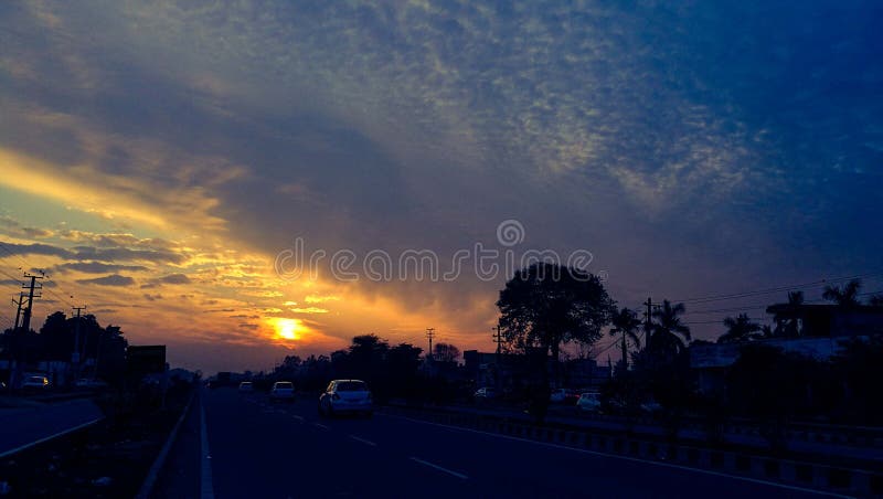 Sunset view stock image. Image of light, travel, sunset - 139833163