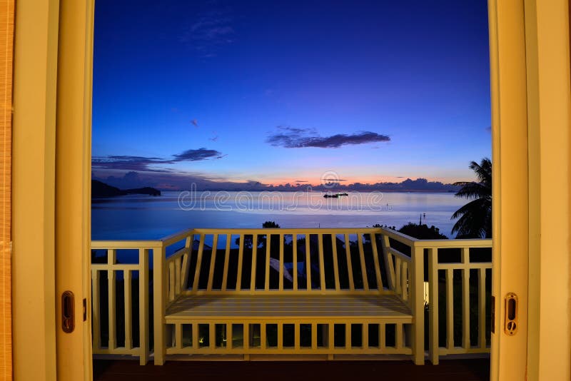 Sunset view stock photo. Image of island, tourism, clear - 74528980