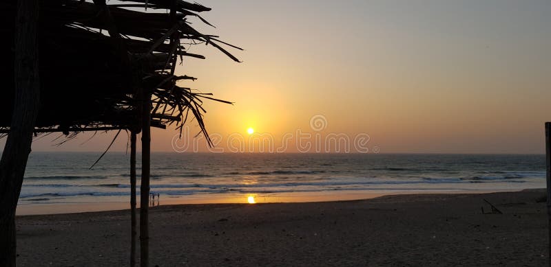 Sunset view stock image. Image of sunset, view, evening - 153857569