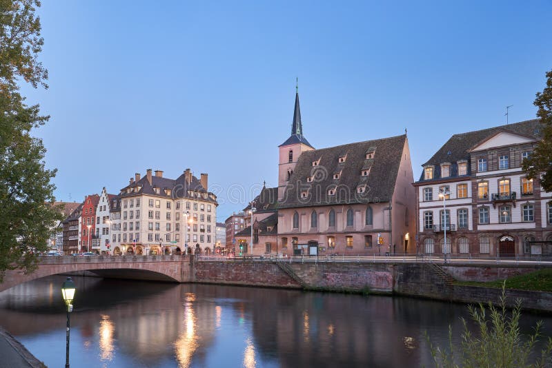 Sunset View of the Streets of Strasbourg, France Editorial Photo ...