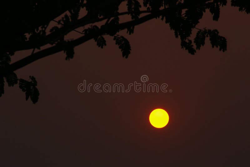 Sunset, View of Sunset, Circle of the Sun Stock Photo - Image of ...