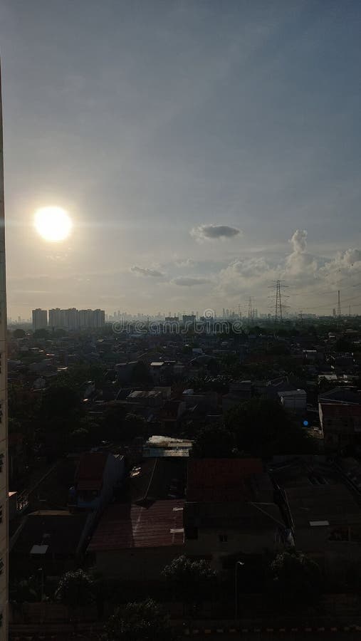 Sunset View from 10th Floor Stock Photo - Image of glass, streetlight ...