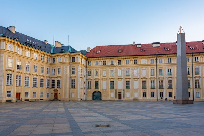 Sunset View Third Courtyard Prague Castle Czech Republi Stock Photos ...