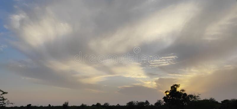 Sunset View from the Window of the Indian Rail Stock Photo - Image of ...