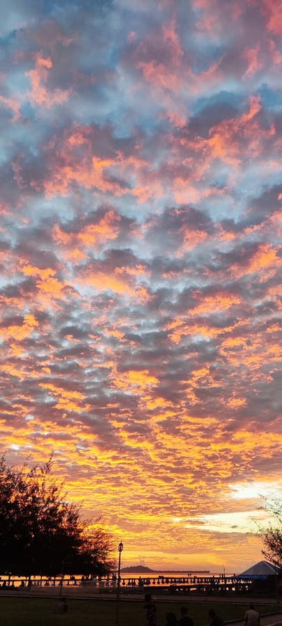 Sunset in village stock photo. Image of sunset, beach - 265500330