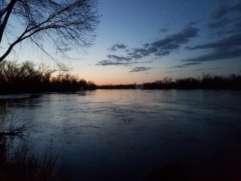 Cedar river in vinton iowa stock image. Image of river - 138506441