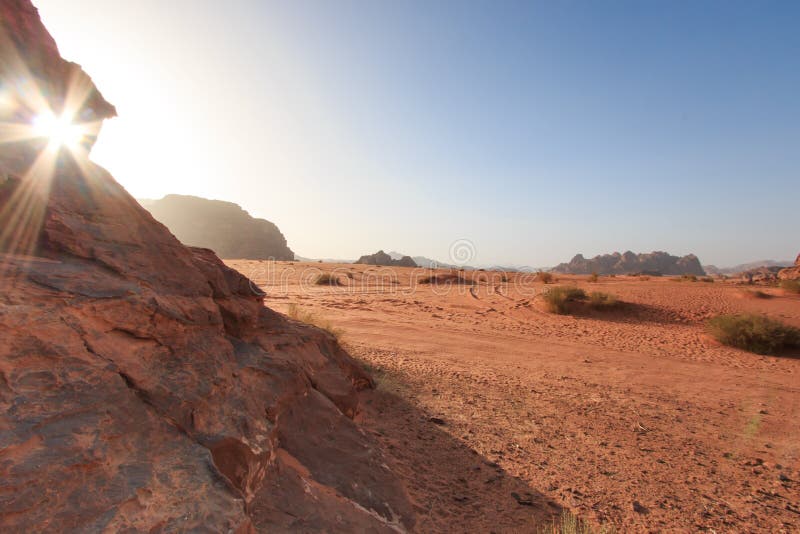 Bedouin Camp in the Wadi Rum Desert, Jordan, at Night Stock Photo ...