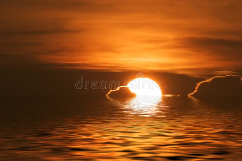 Sunset on the Water stock photo. Image of clouds, christian - 1727416